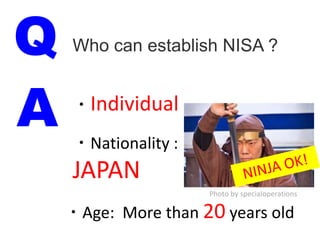 What is NISA ? | PPTX | Business Accounting & Finance | Business