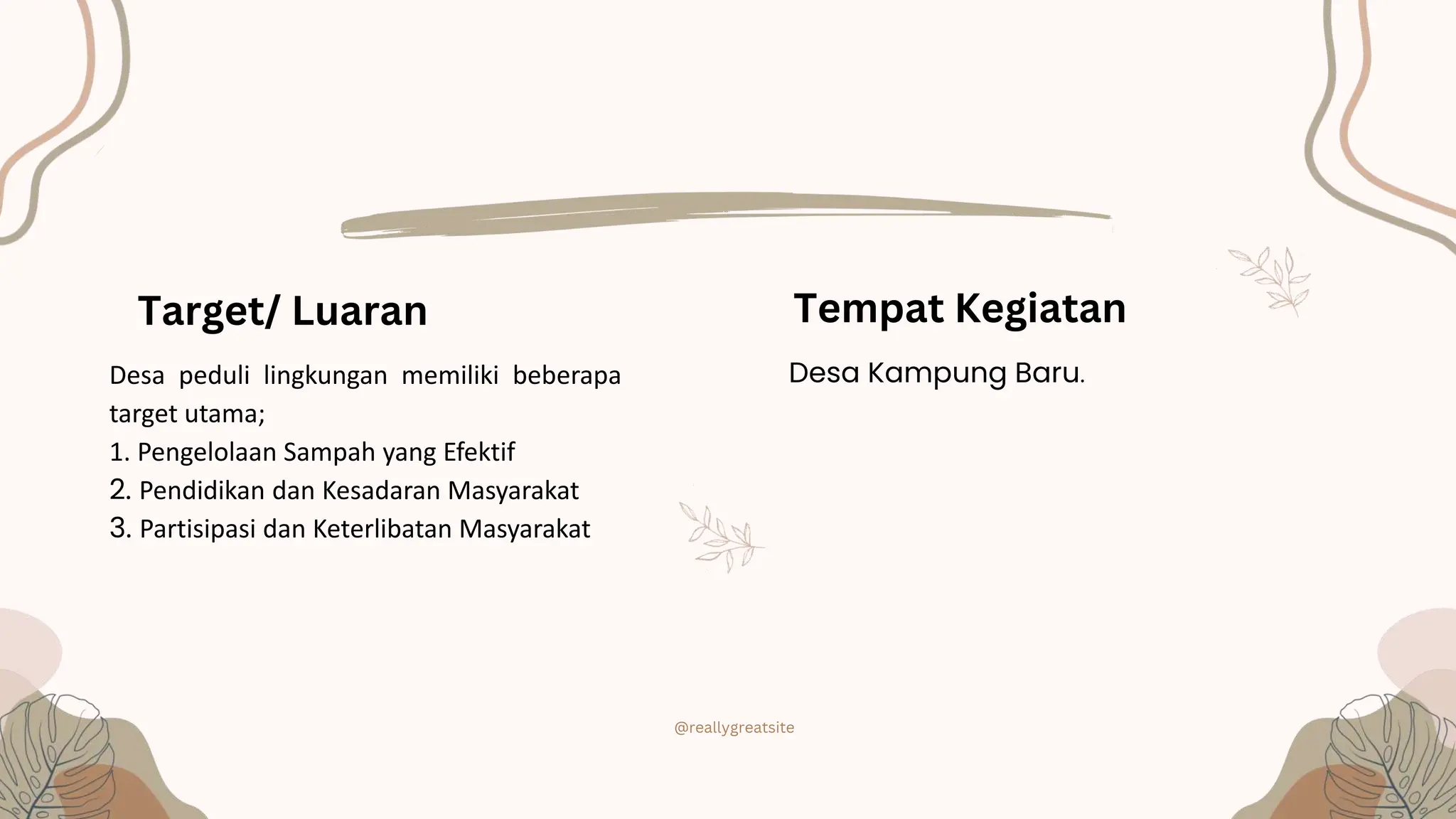 CONTOH PROGRAM KERJA INDIVIDU DENGAN FOKUS UTAMA LINGKUNGAN | PPTX