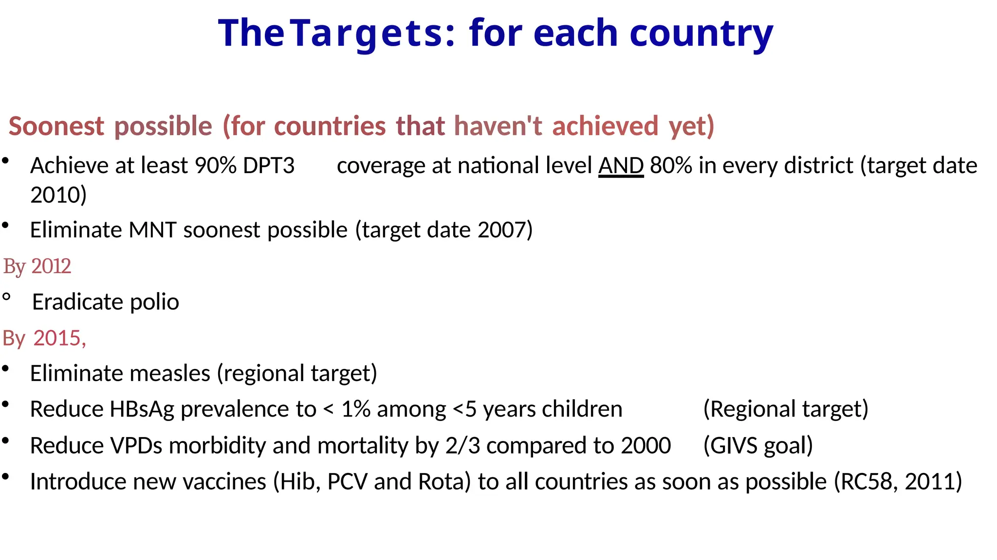 NIS and Epidemiology of VPDs in India pptx | PPTX