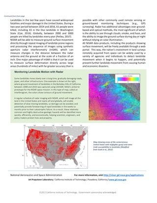 NISAR NASA-ISRO Synthetic Aperture Radar (NISAR) Landslides | PDF