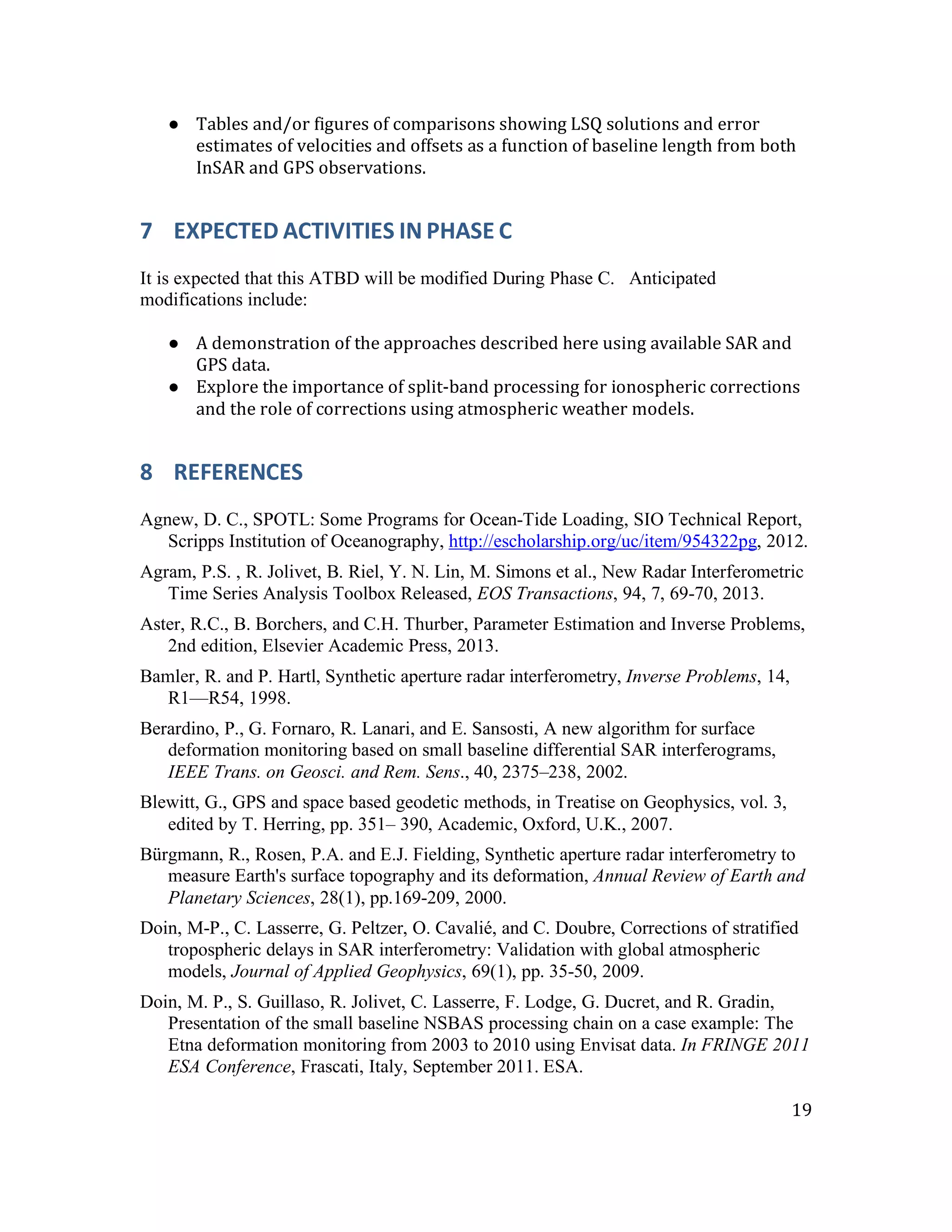 NISAR Solid Earth Sciences Algorithm Theoretical Basis and Validation ...