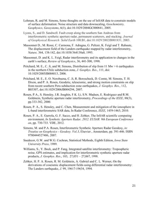 NISAR Solid Earth Sciences Algorithm Theoretical Basis and Validation Plan | PDF