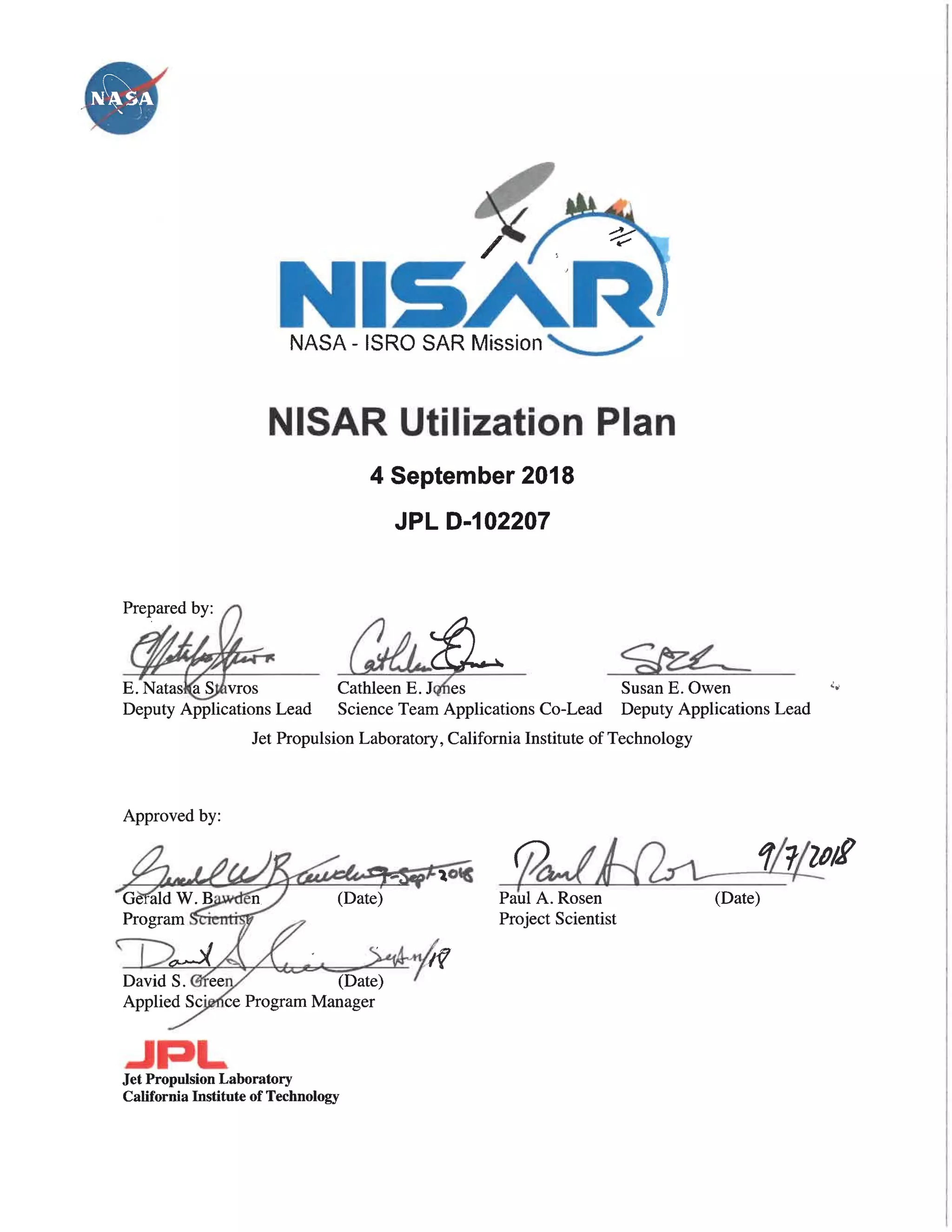 NISAR Utilization Plan | PDF