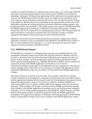 NISAR Utilization Plan | PDF