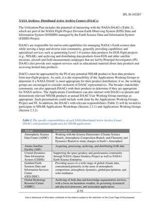NISAR Utilization Plan | PDF