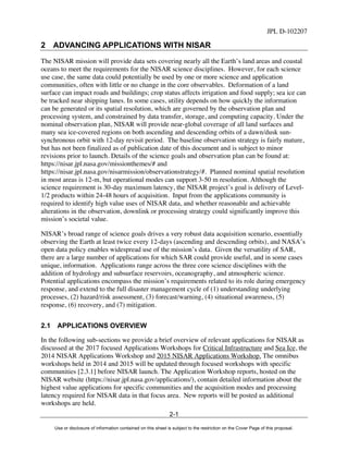 NISAR Utilization Plan | PDF