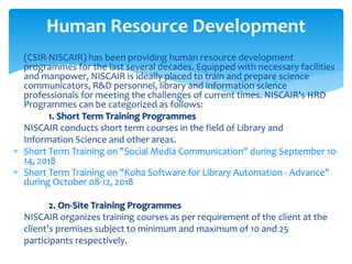 NISCAIR by Jaya Singh | PPTX