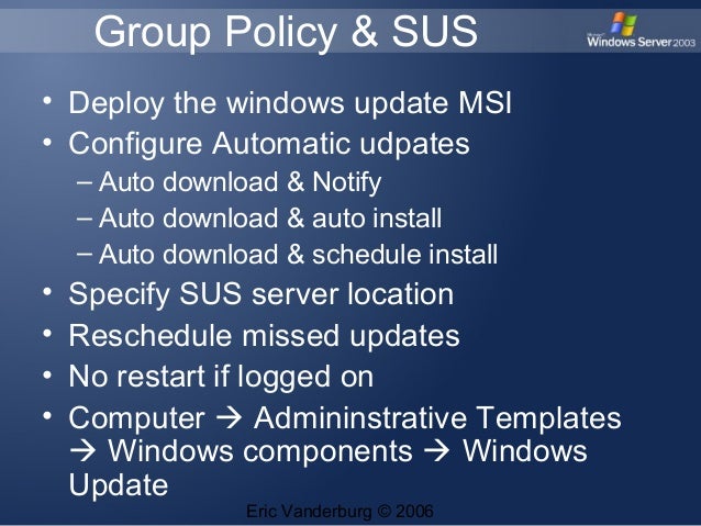 Network Implementation and Support Lesson 10 Server Administration