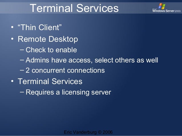 Network Implementation and Support Lesson 10 Server Administration