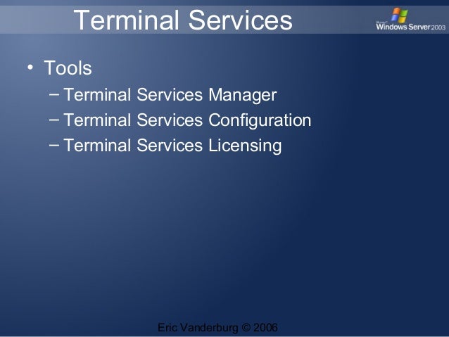 Network Implementation and Support Lesson 10 Server Administration