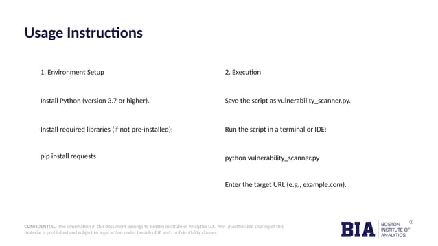 Designing A Simple Python Tool For Website Vulnerability Scanning Ppt