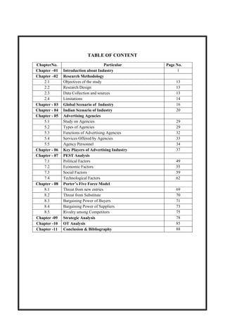 A Comprehensive Project report on Indian Advertising Industry | PDF
