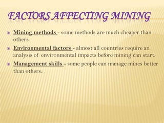 Mining sector in India | PPTX