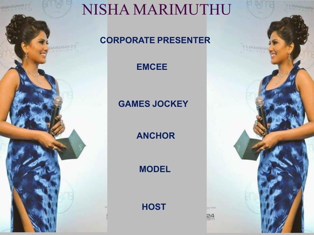 Nisha Marimuthu_Emcee Profile | PPT