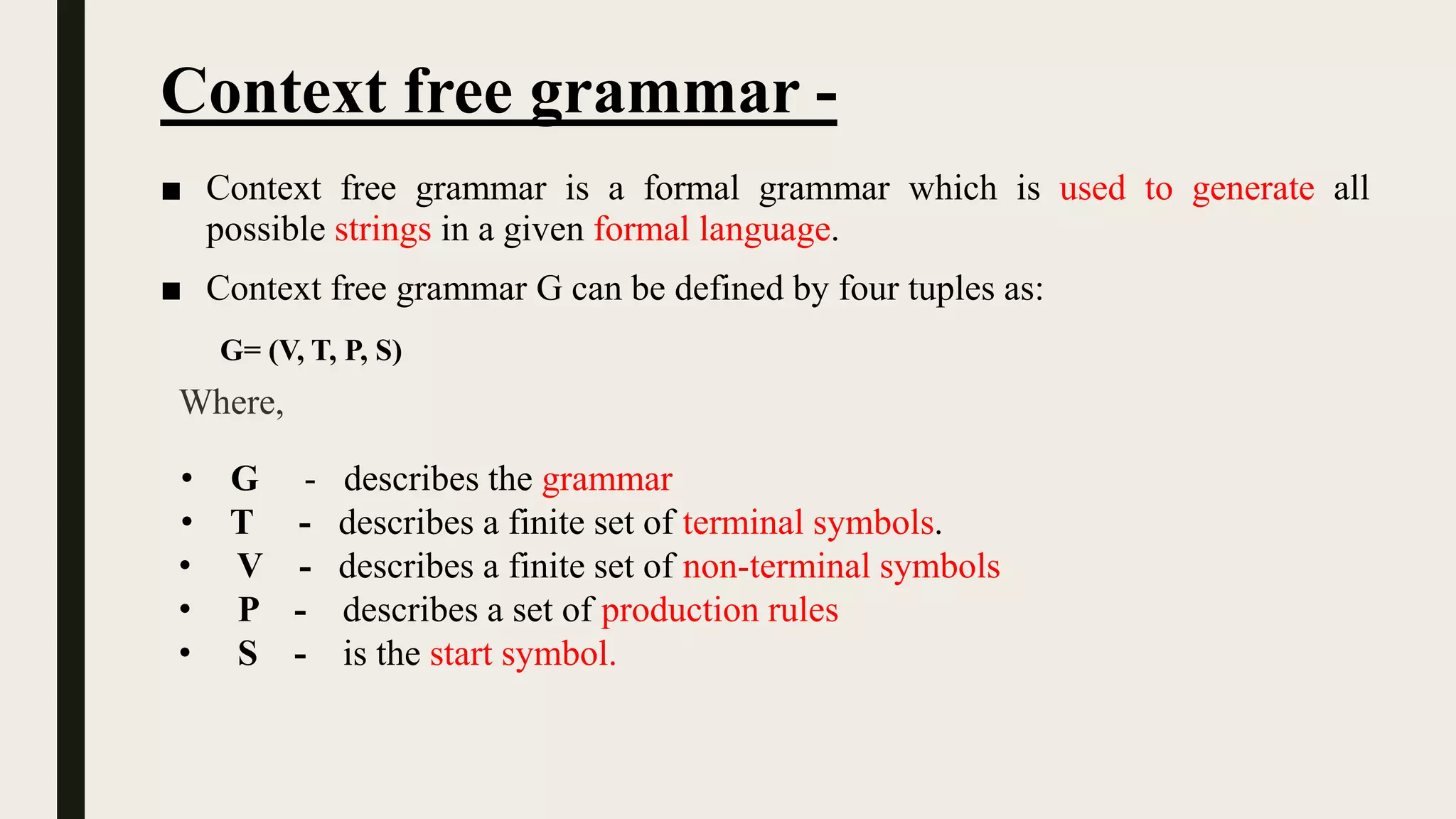 Theory of competition topic simplification of cfg, normal form of FG.pptx