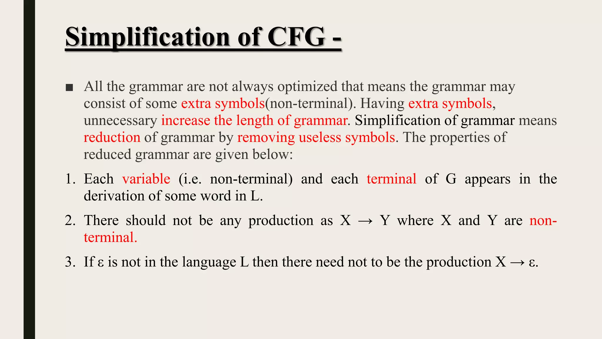Theory of competition topic simplification of cfg, normal form of FG.pptx