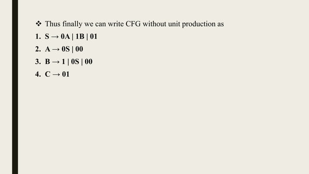 Theory of competition topic simplification of cfg, normal form of FG.pptx | Programming ...