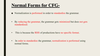 Theory of competition topic simplification of cfg, normal form of FG.pptx