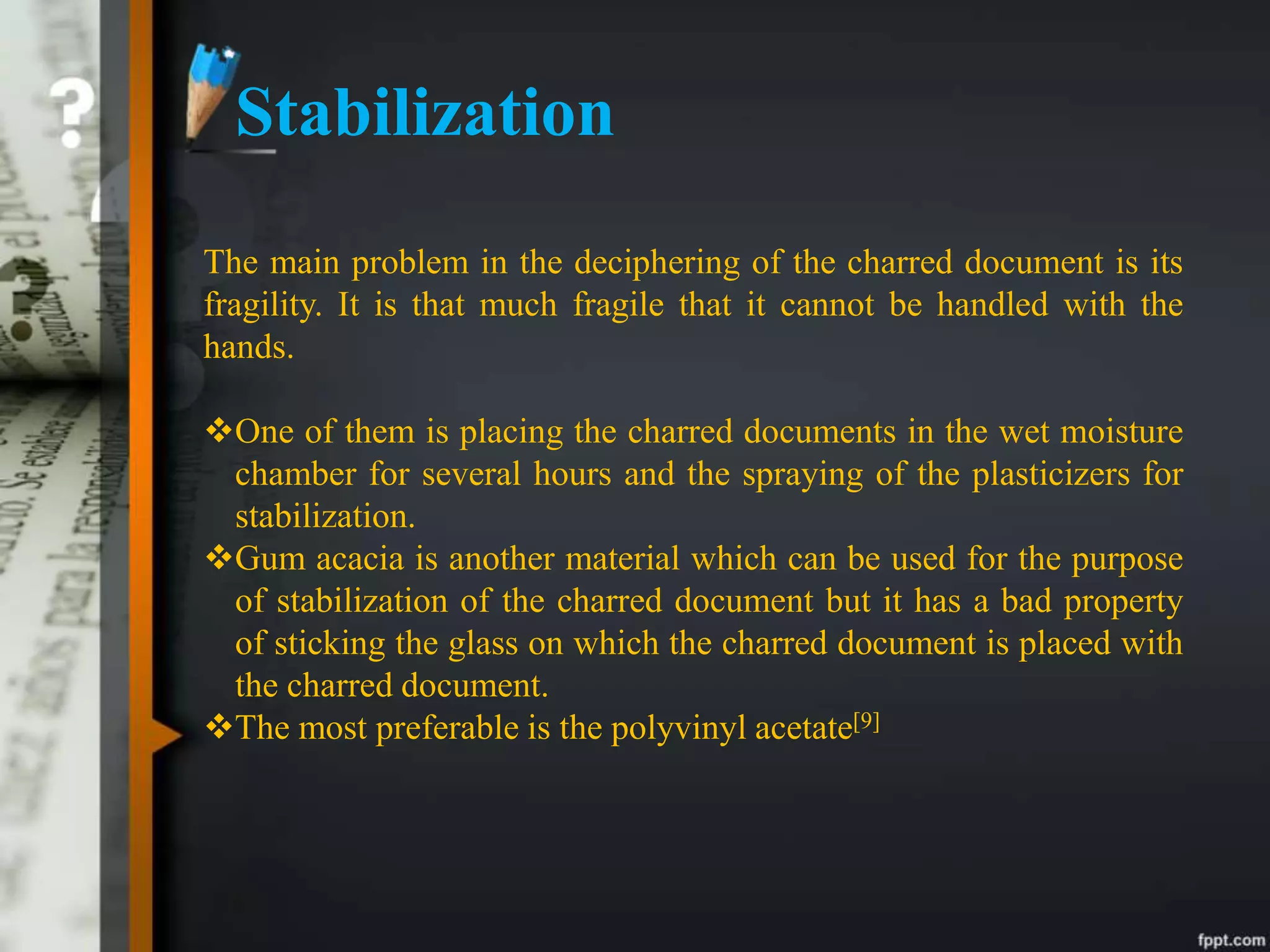 Charred documents | PPTX