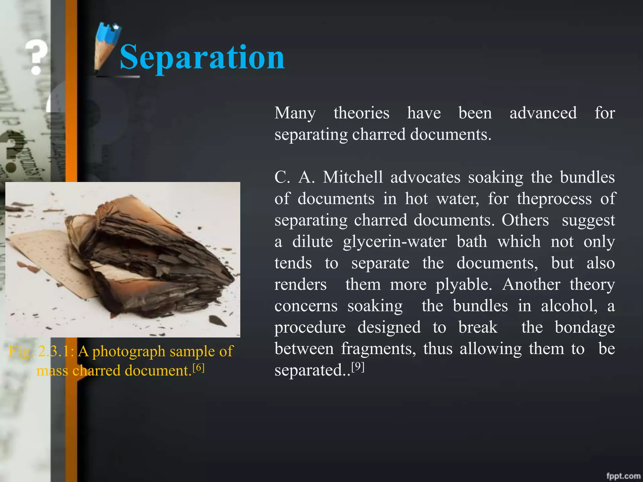 Charred documents | PPTX