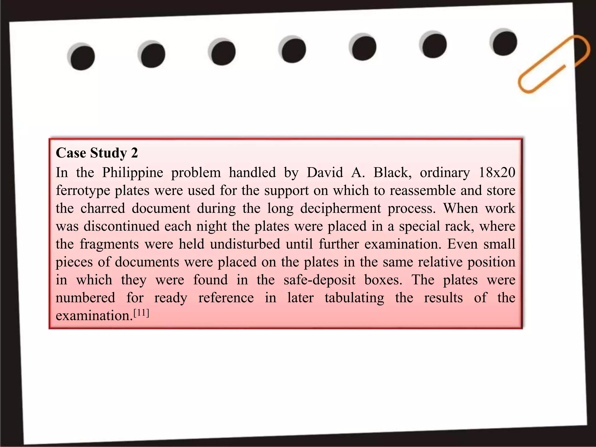 Charred documents | PPTX