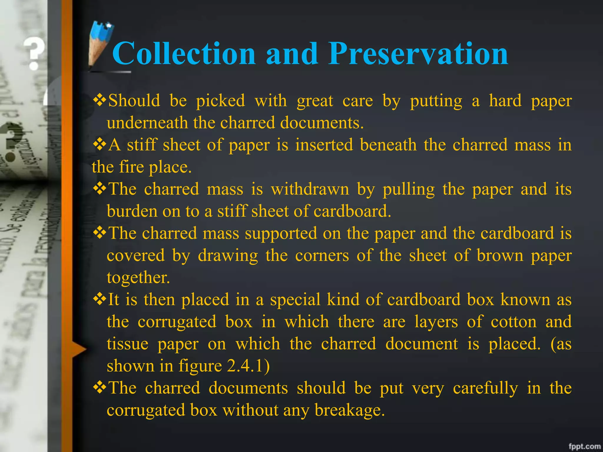 Charred documents | PPTX