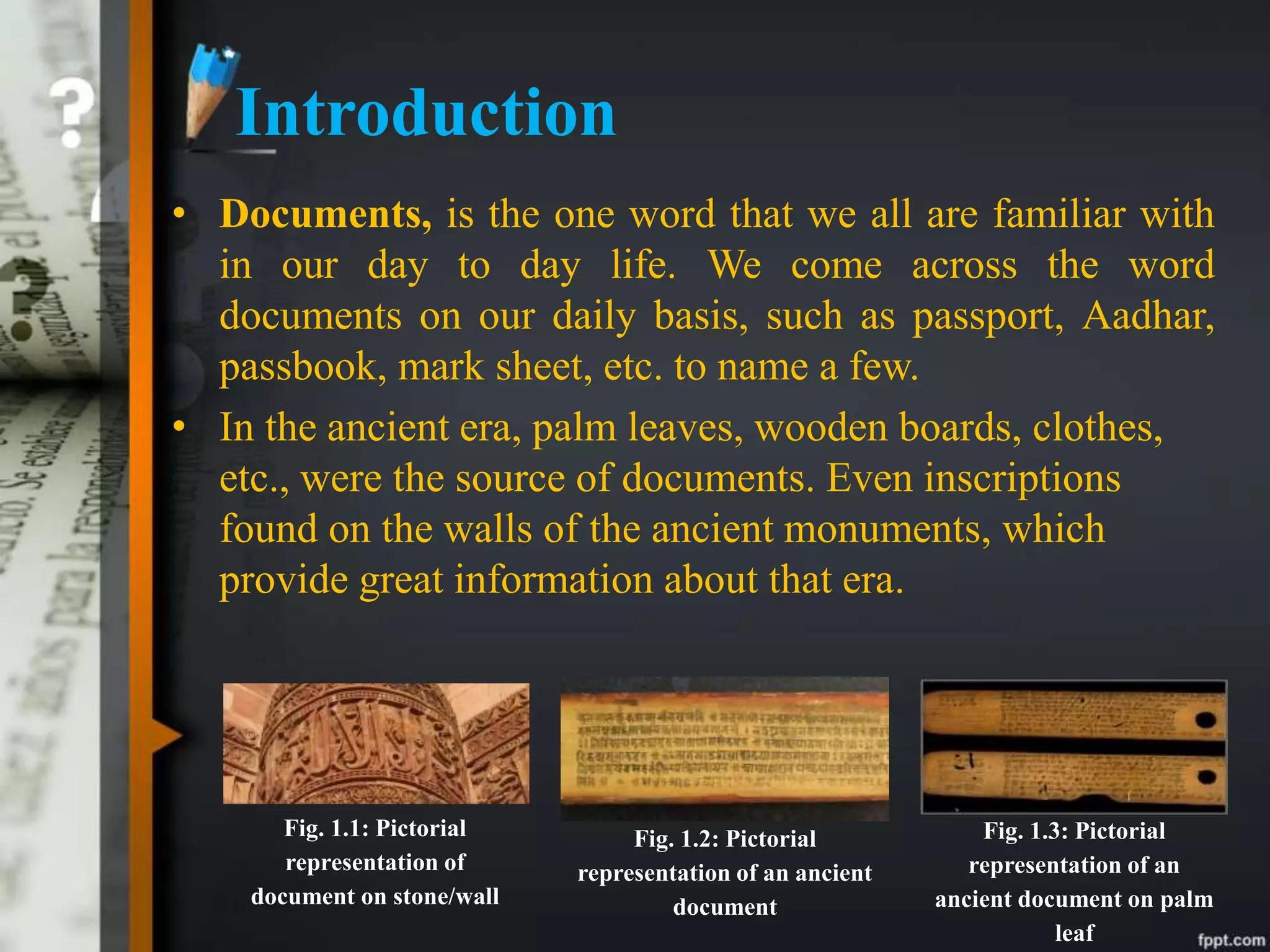 Charred documents | PPTX