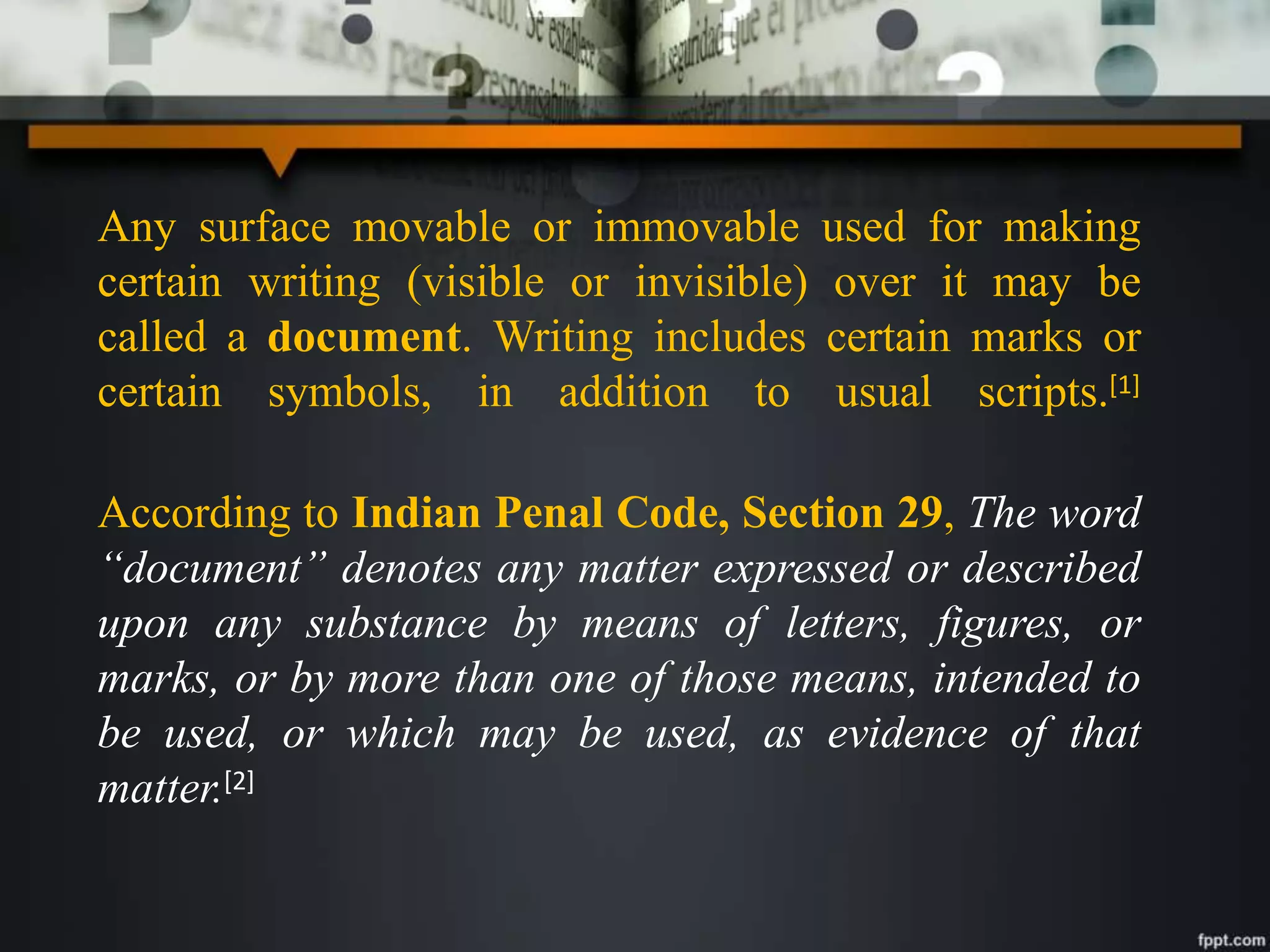 Charred documents | PPTX