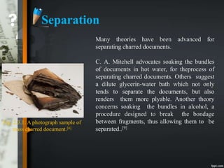 Charred documents | PPTX