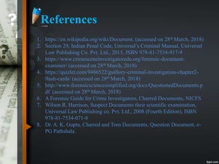 Charred documents | PPTX