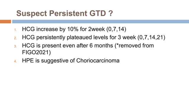 Gestational Trophoblastic Disease( GTD)- Molar pregnancy, Gestational ...