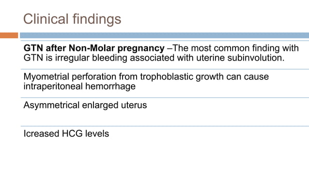 Gestational Trophoblastic Disease( GTD)- Molar pregnancy, Gestational ...