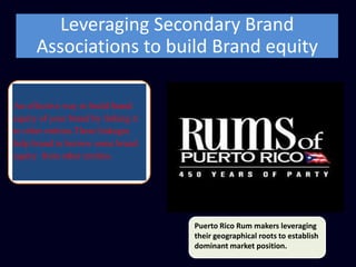 Secondary Brand Associations: The Ingredient Branding Way | PPT