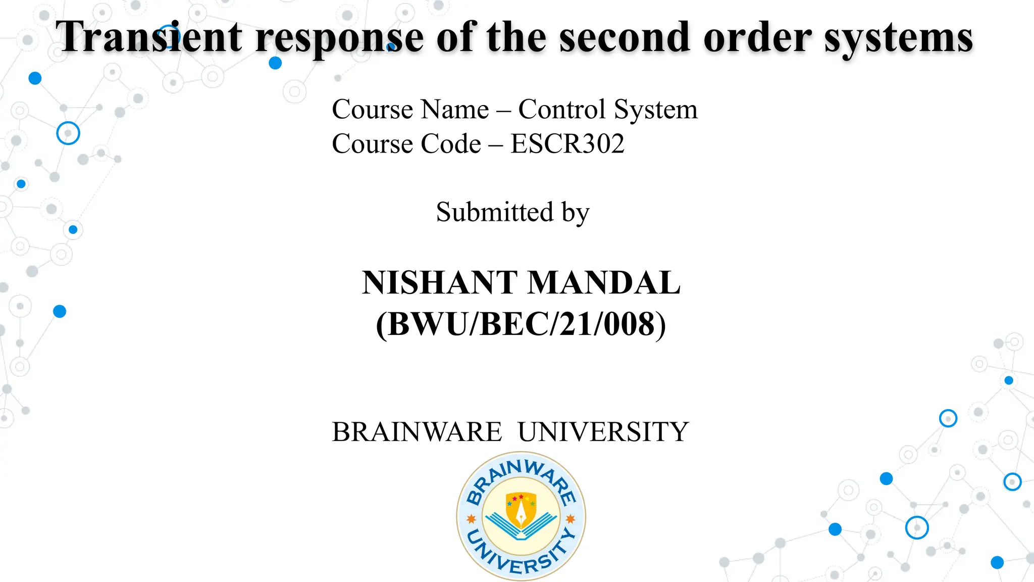 Nishant Mandal responds of the second order system.pptx