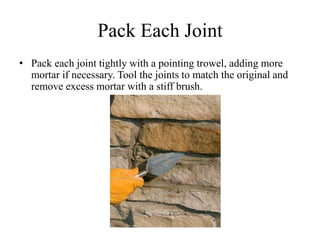 Nishant Parekh MRS repair of stone masonry PPT | PPTX