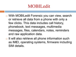 Forensic Investigation of Android Operating System | PPTX