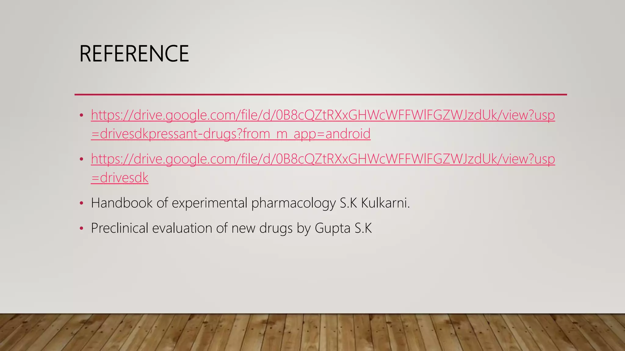Screening of antidepressant | PPTX