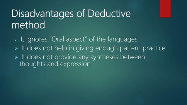 Inductive & deductive method ppt | PPTX