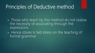 Inductive & deductive method ppt | PPTX