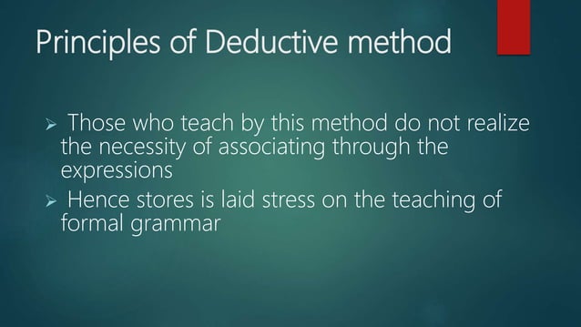 Inductive & deductive method ppt | PPTX