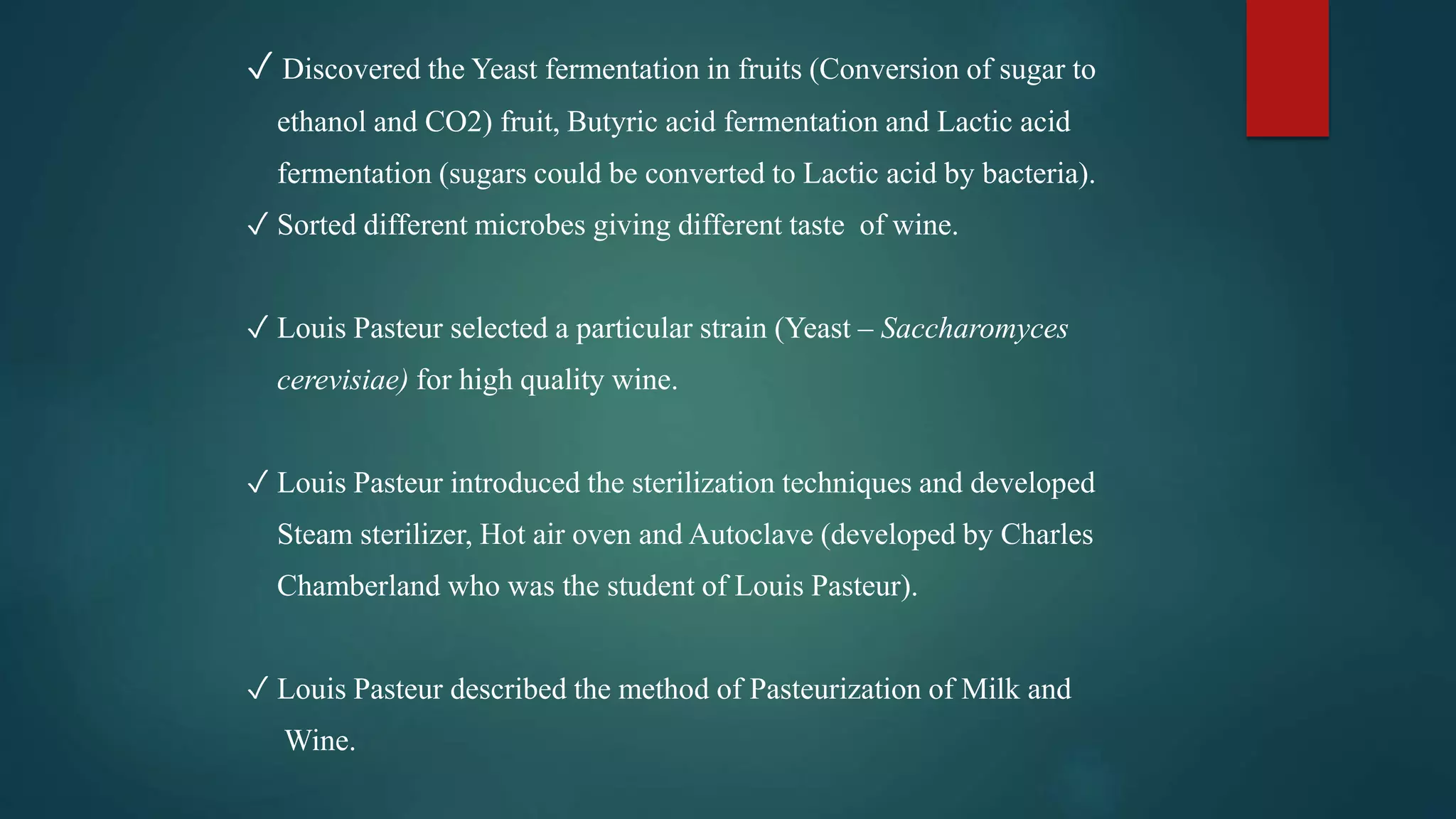 Contributions of louis Pasteur | PPTX