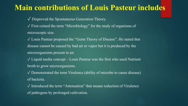 Contributions of louis Pasteur | PPTX | Chemistry | Science