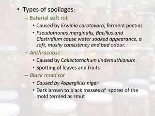 Microbial food spoilage-challenges and impacts | PPT