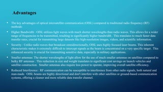 Optical inter satellite communication description | PPTX