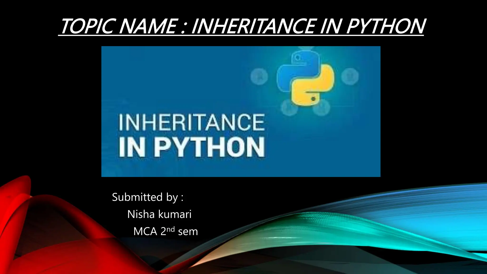 Inheritance Ppt Of Pythonpptx And Python Inheritance Ppt Ppt