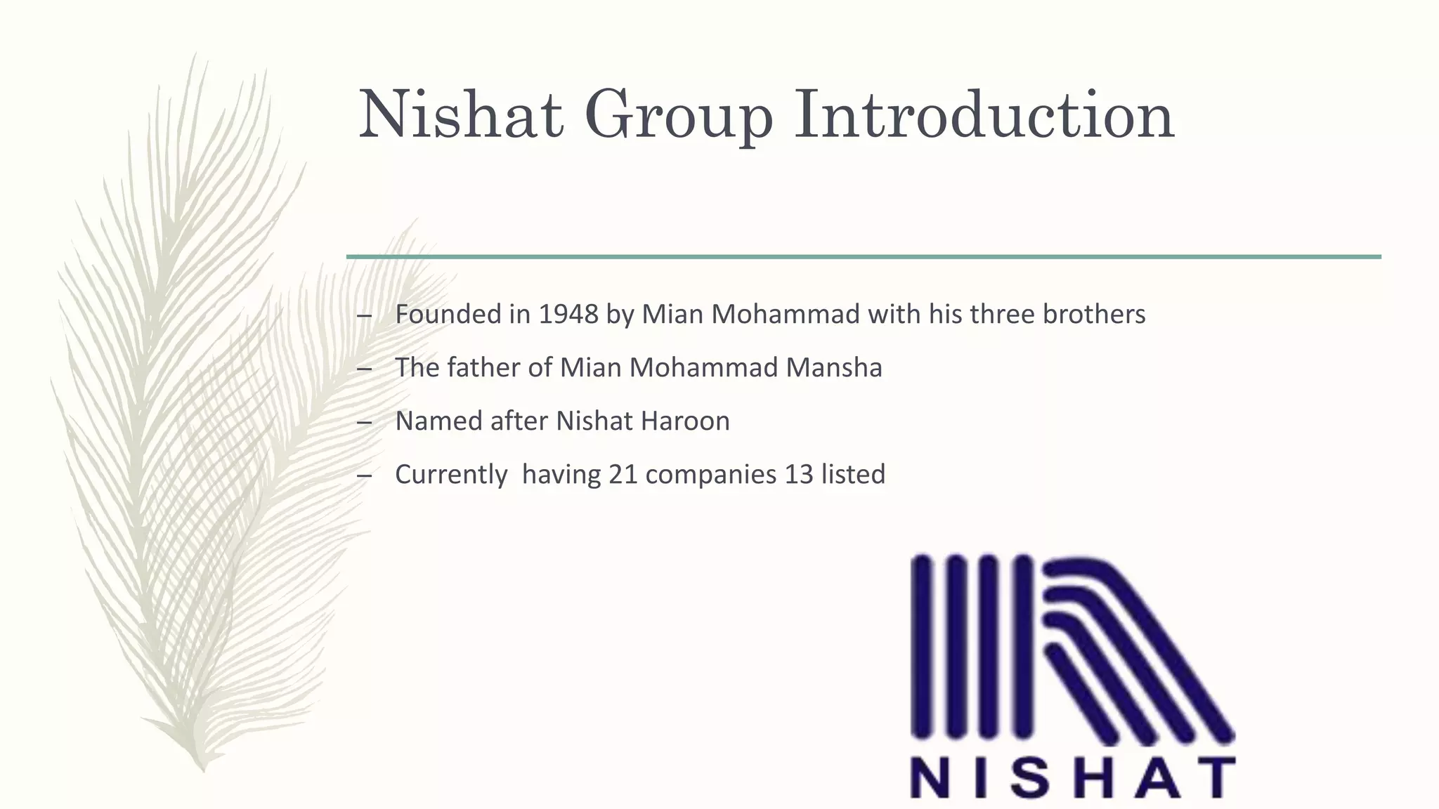 Nishat group | PPTX