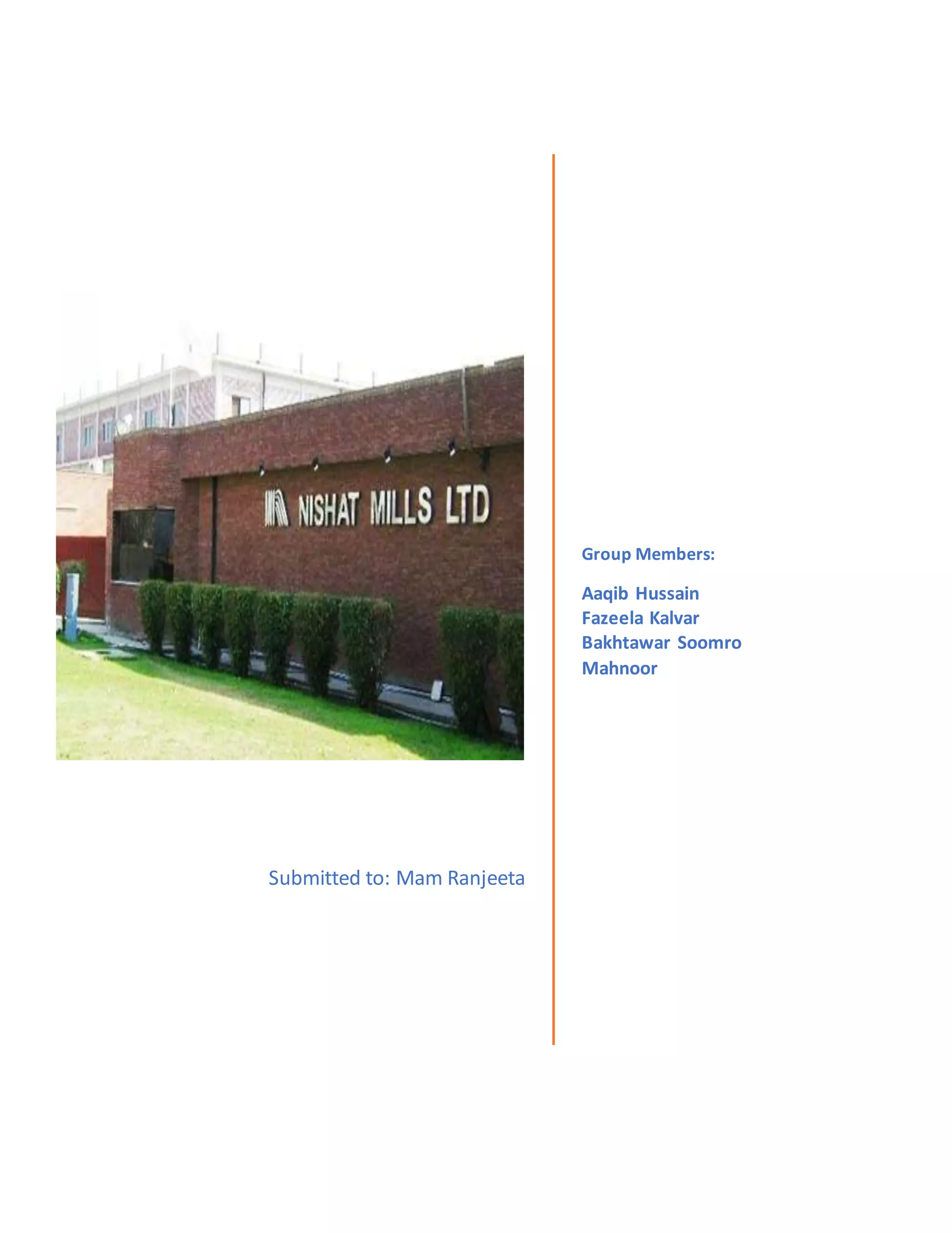 Nishat Mills Limited | DOCX