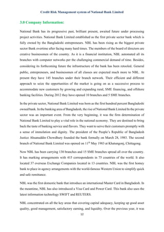 Report on Credit risk management | PDF