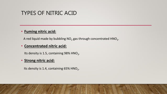 Nitric acid Preparation & Uses | PPT
