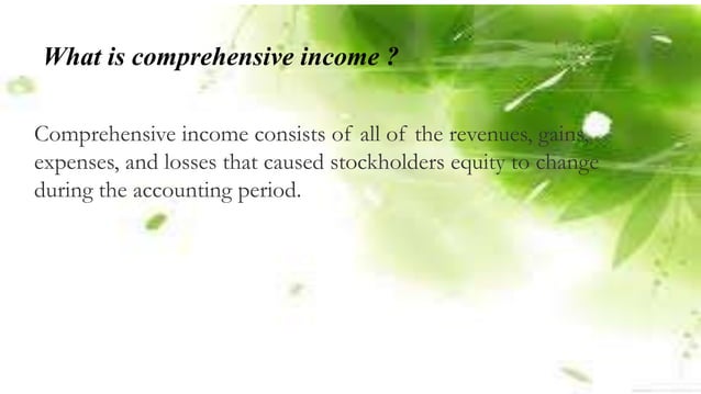 Comprehensive Income | PPTX